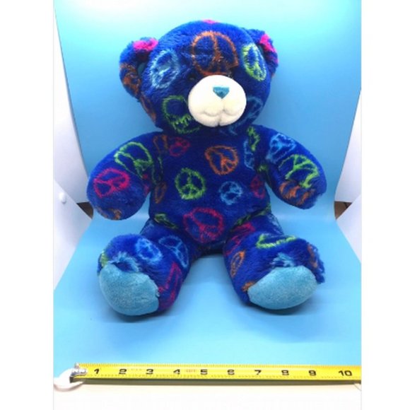 Build-A-Bear | Toys | Rare 5 Inch Build A Bear Peace Sign Blue Plush ...